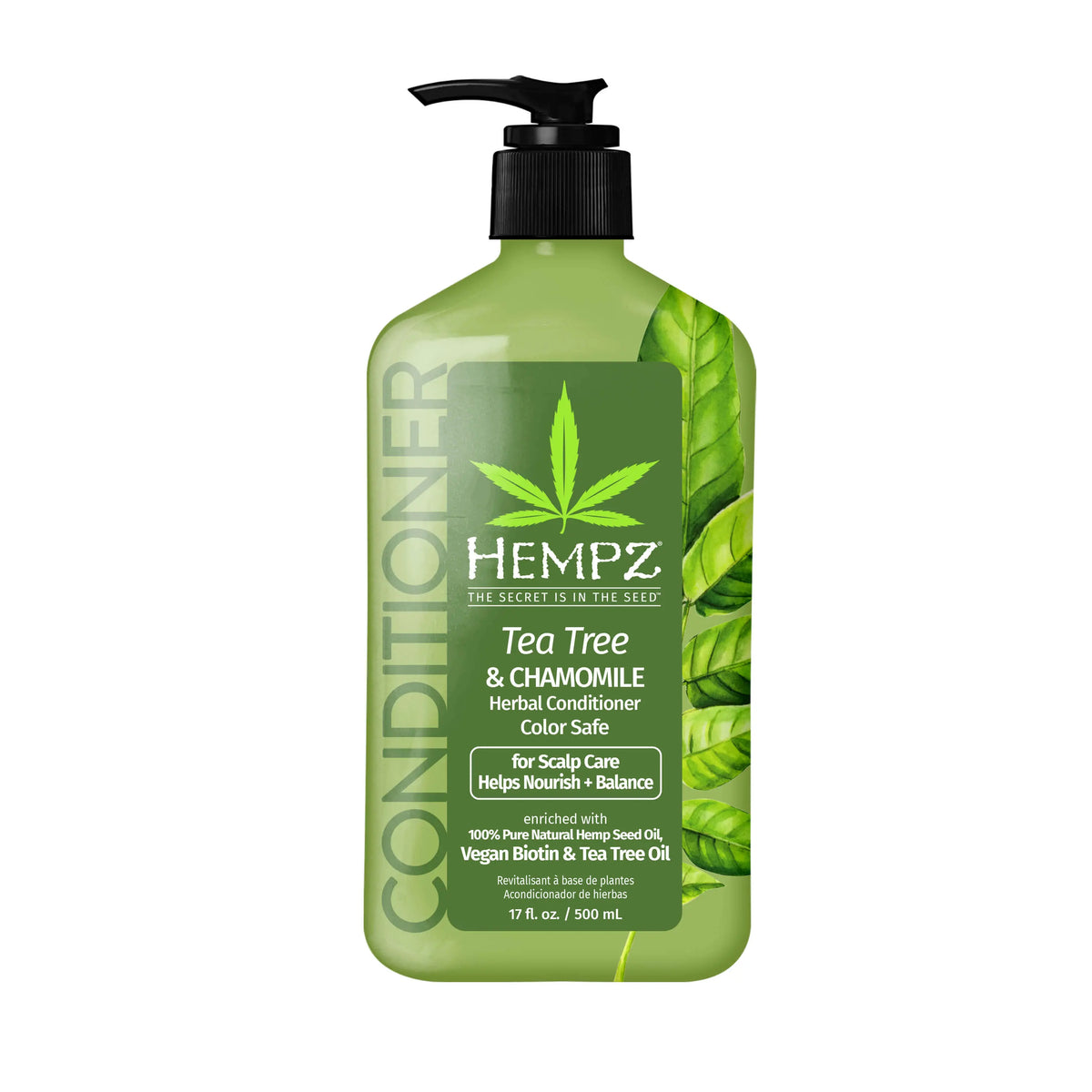 Tea Tree & Chamomile Herbal Conditioner with Vegan Biotin & Tea Tree O ...